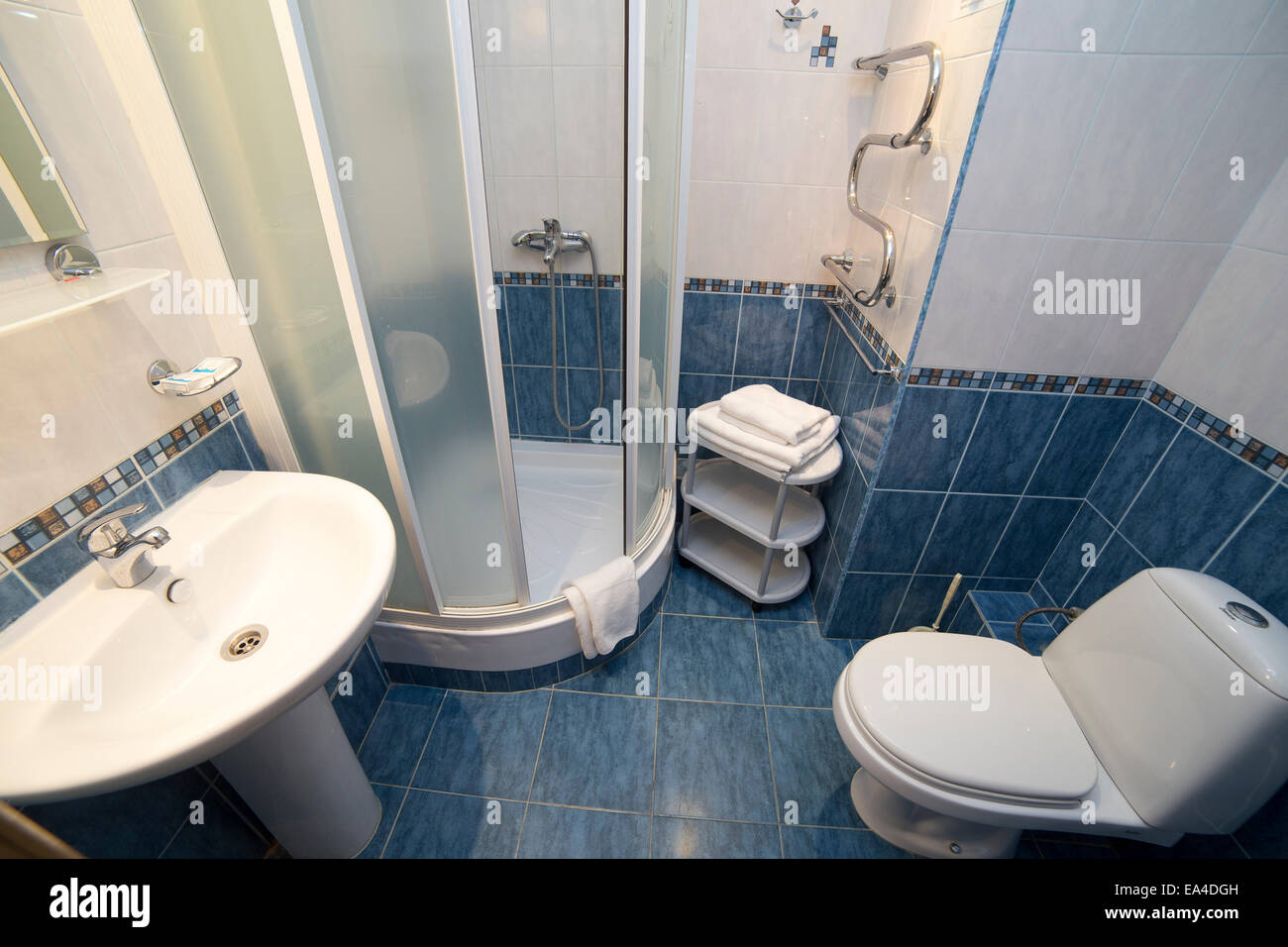 Bathroom, WC, toilet, lavatory room interior design Stock Photo - Alamy
