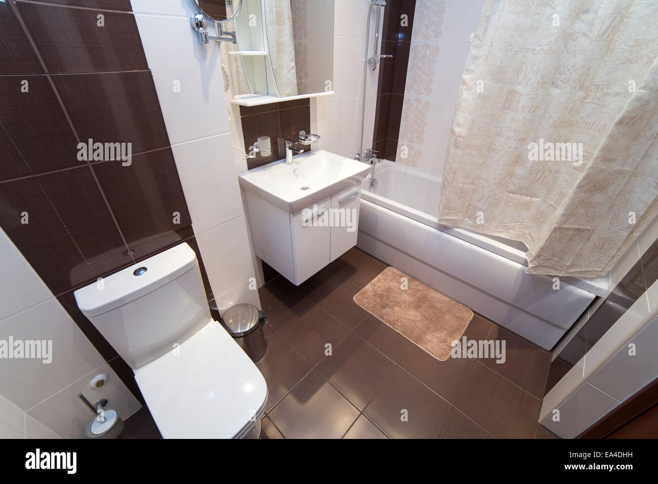Bathroom, WC, toilet, lavatory room interior design Stock Photo - Alamy