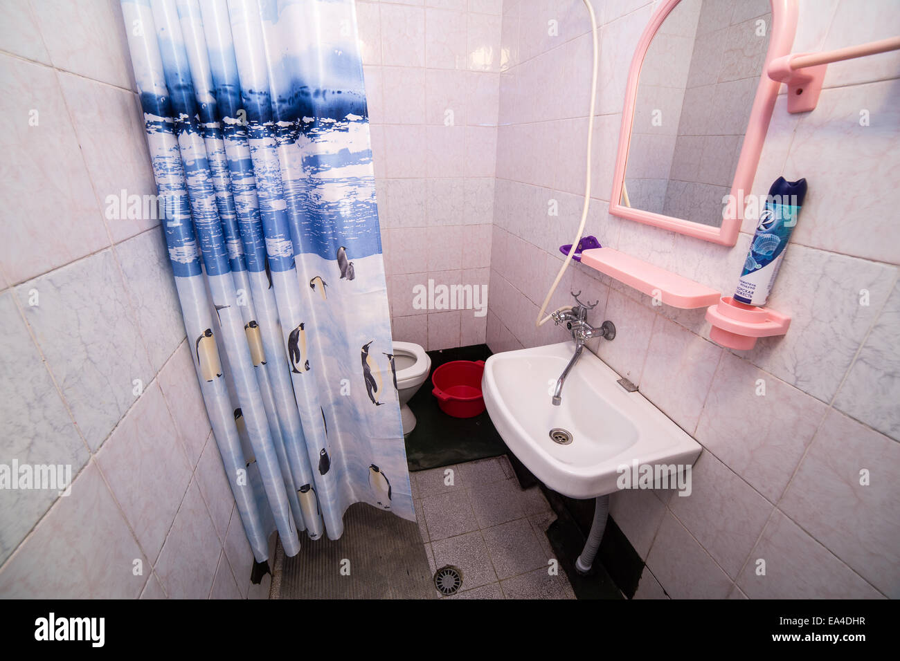 Bathroom, WC, toilet, lavatory room interior design Stock Photo - Alamy
