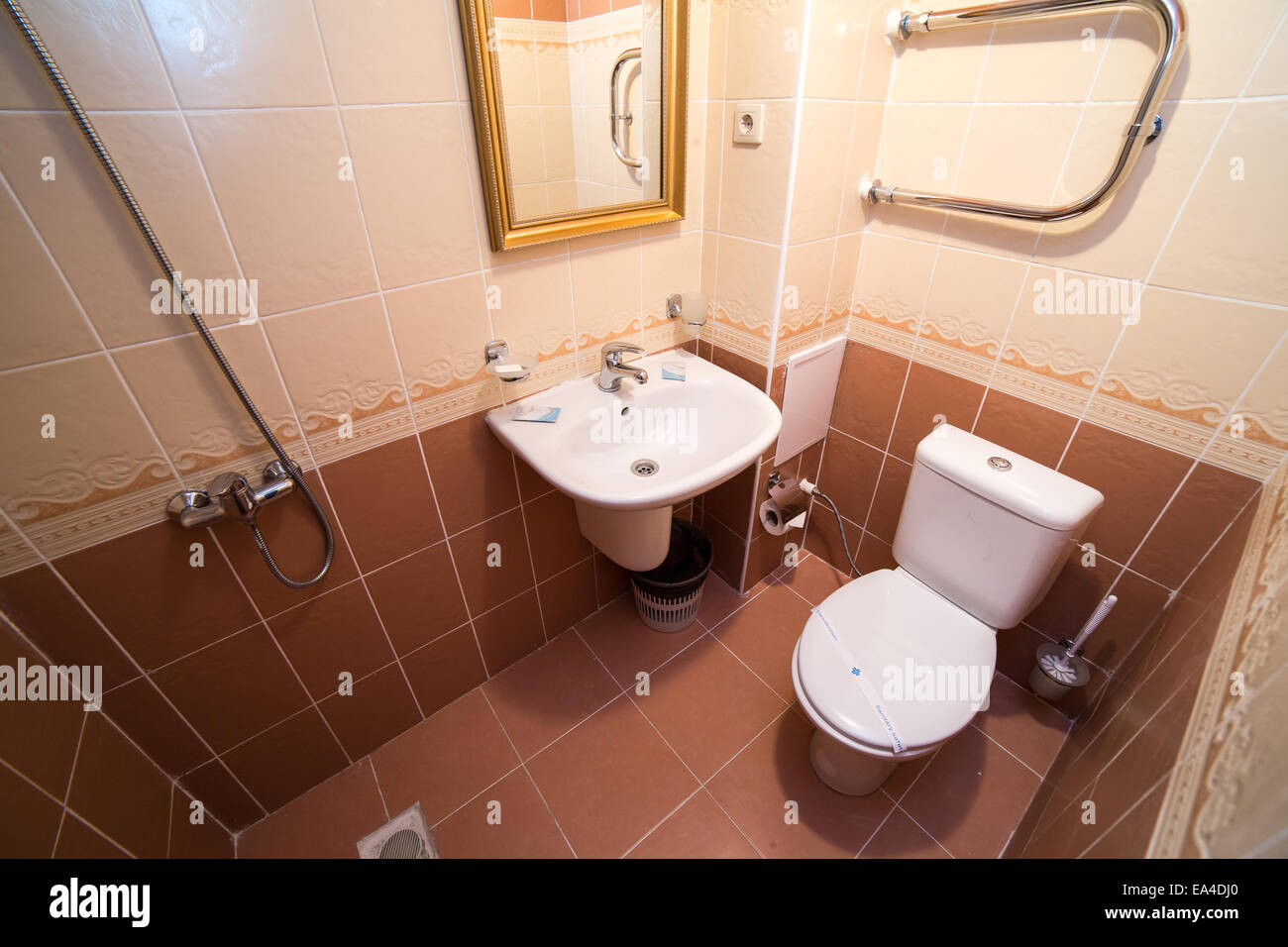 Bathroom, WC, toilet, lavatory room interior design Stock Photo - Alamy