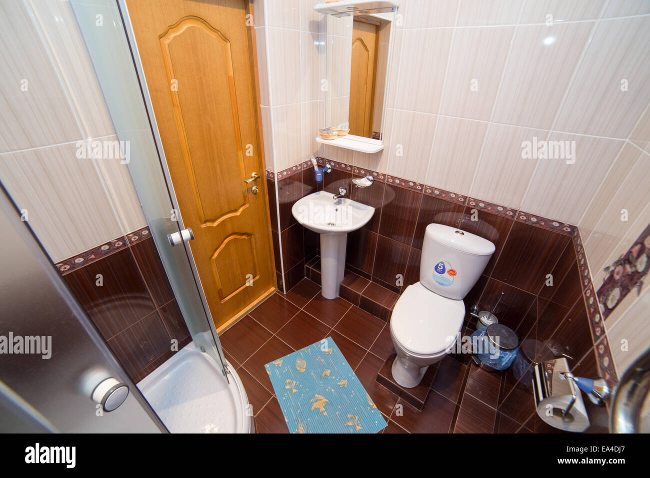 Bathroom, WC, toilet, lavatory room interior design Stock Photo - Alamy