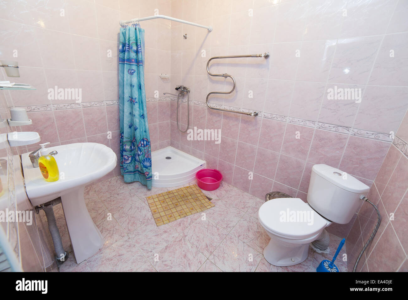 Bathroom, WC, toilet, lavatory room interior design Stock Photo - Alamy
