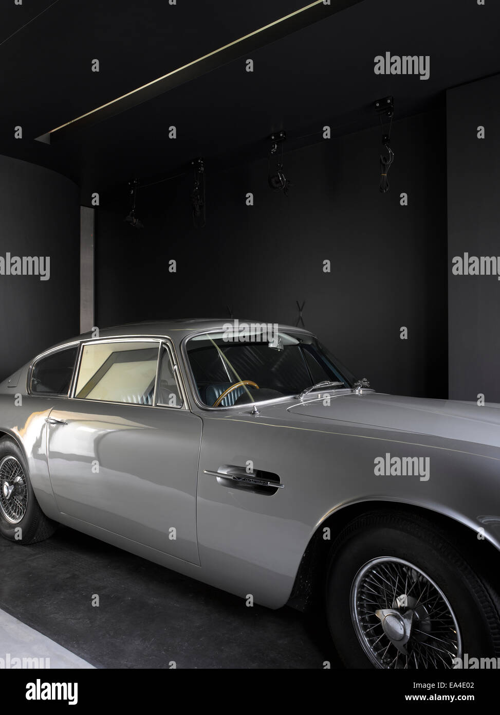Modern home garage with car High Resolution Stock Photography and ...