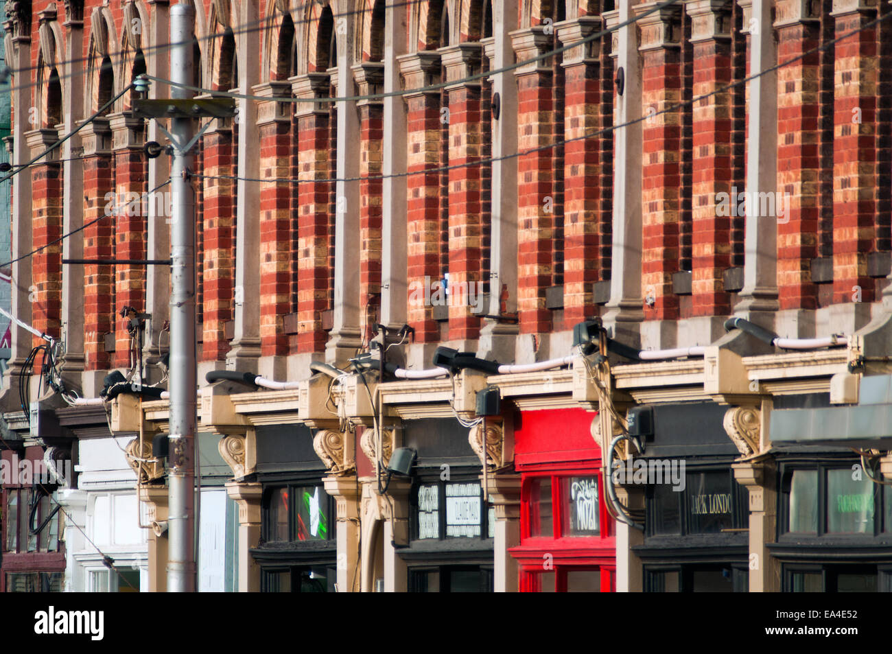 Architectural detail, Brunswick Street, Fitzroy, Melbourne, Victoria ...