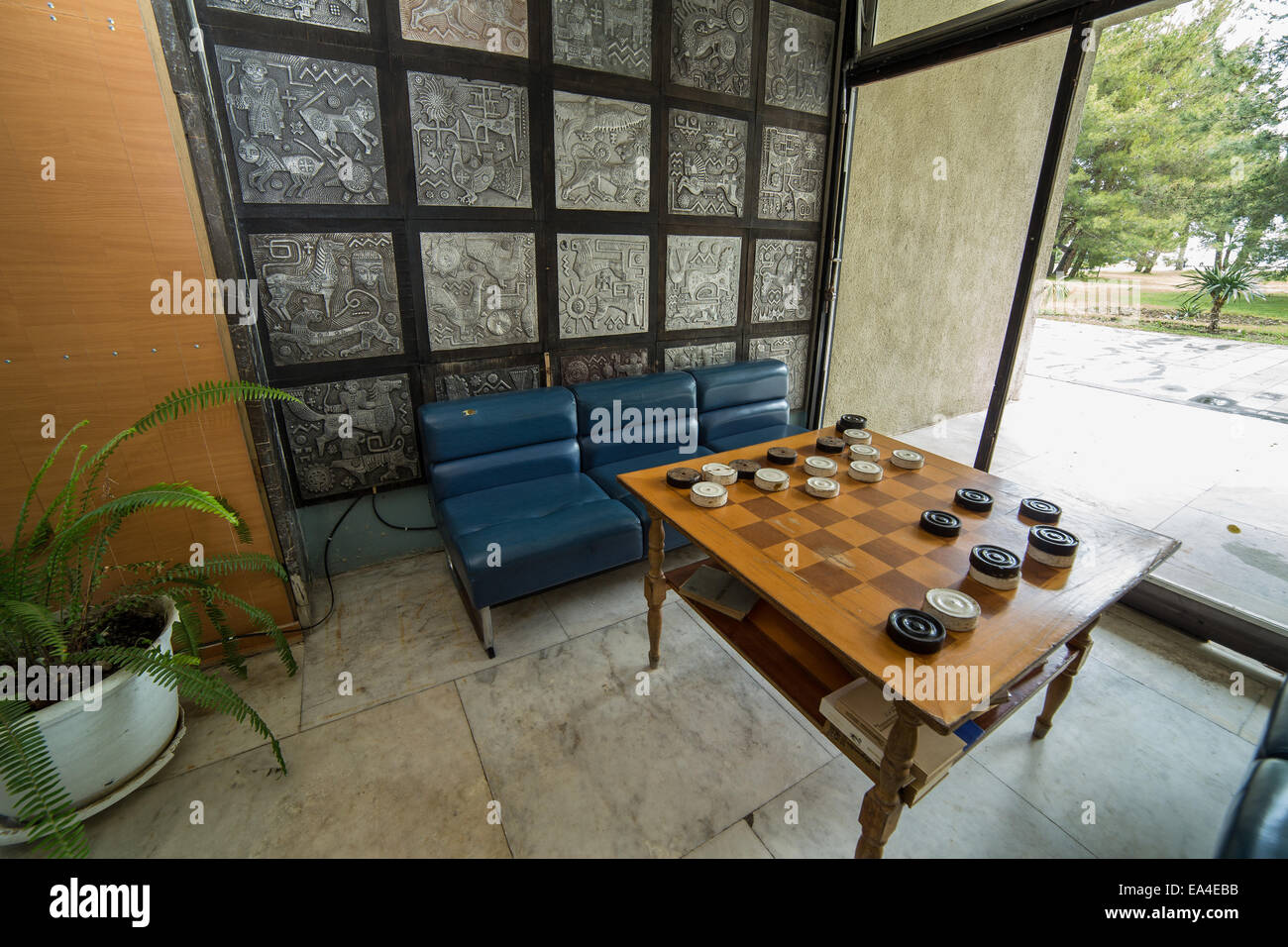 Table for draughts (checkers) game Stock Photo - Alamy