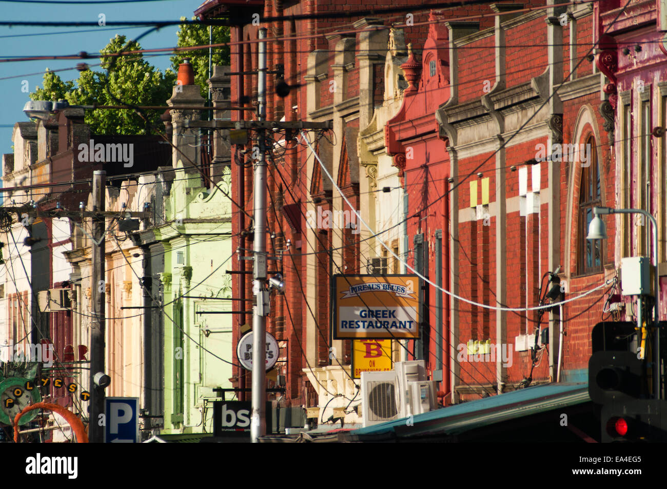 Brunswick Street architecture, Fitzroy, Melbourne, Victoria, Australia ...
