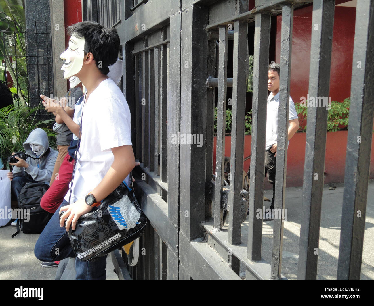 Quezon City, Phillipines. 5th November, 2014. Filipino hackers called ...
