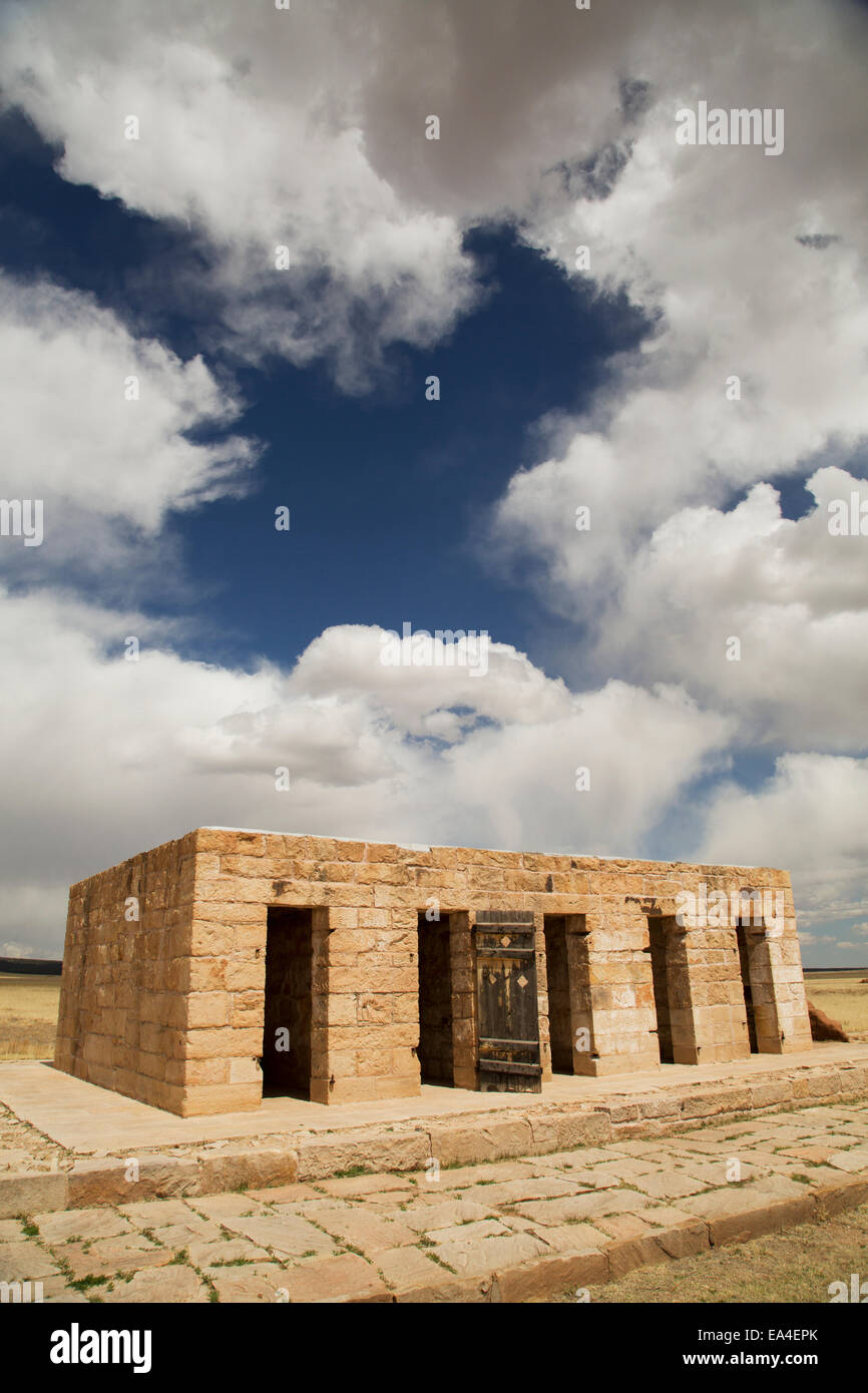 Military stockade at Fort Union National Monument; New Mexico, United ...