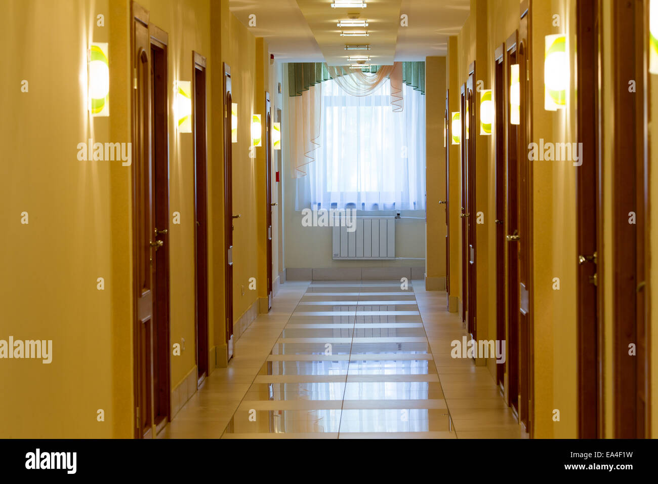 Modern house interior, corridor Stock Photo - Alamy