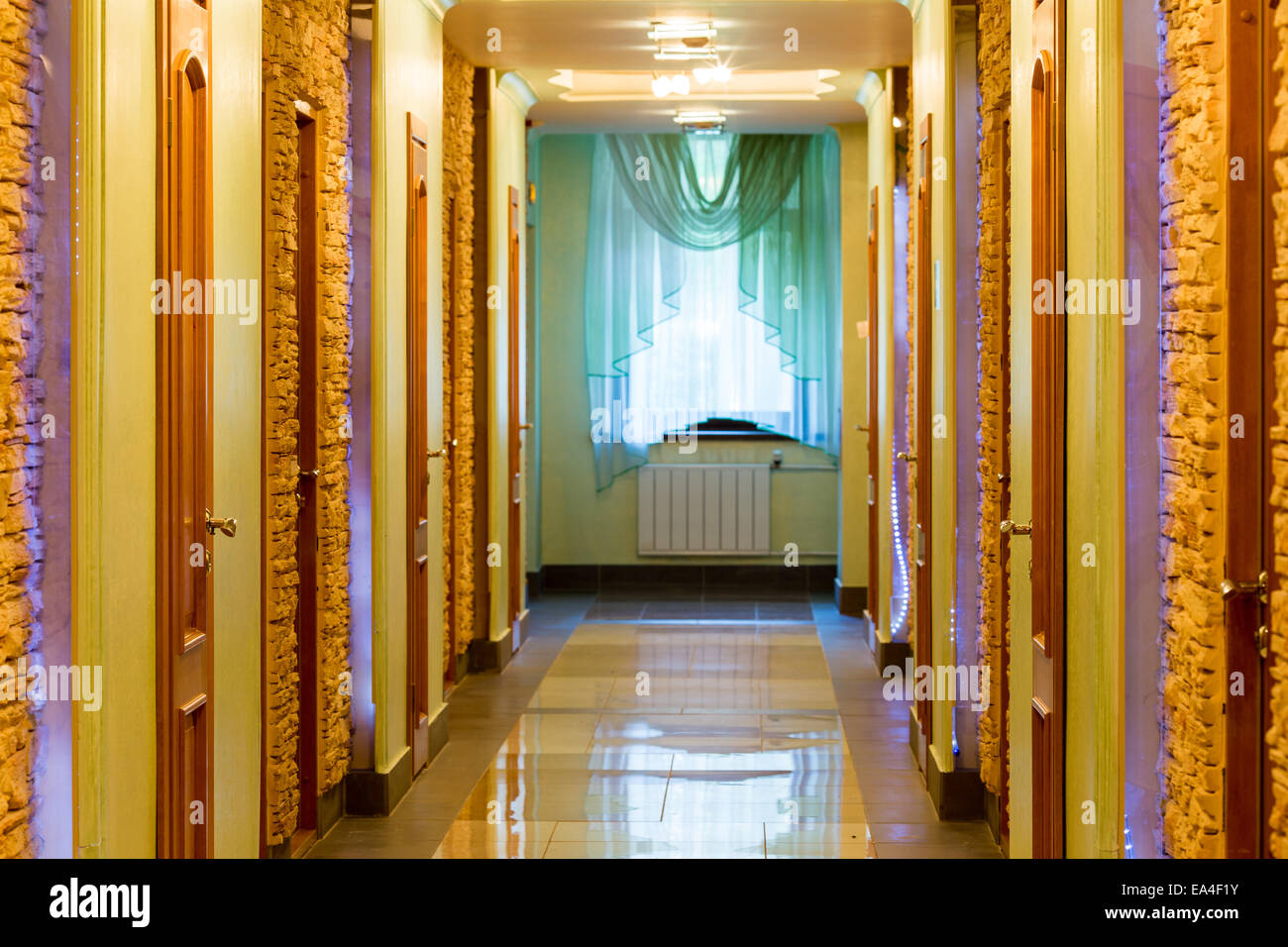 Modern house interior, corridor Stock Photo - Alamy