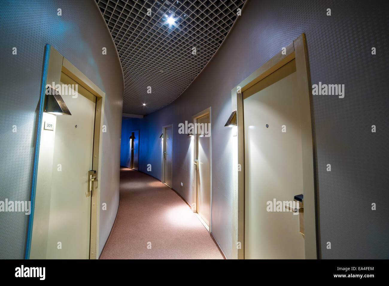 Modern house interior, corridor Stock Photo - Alamy