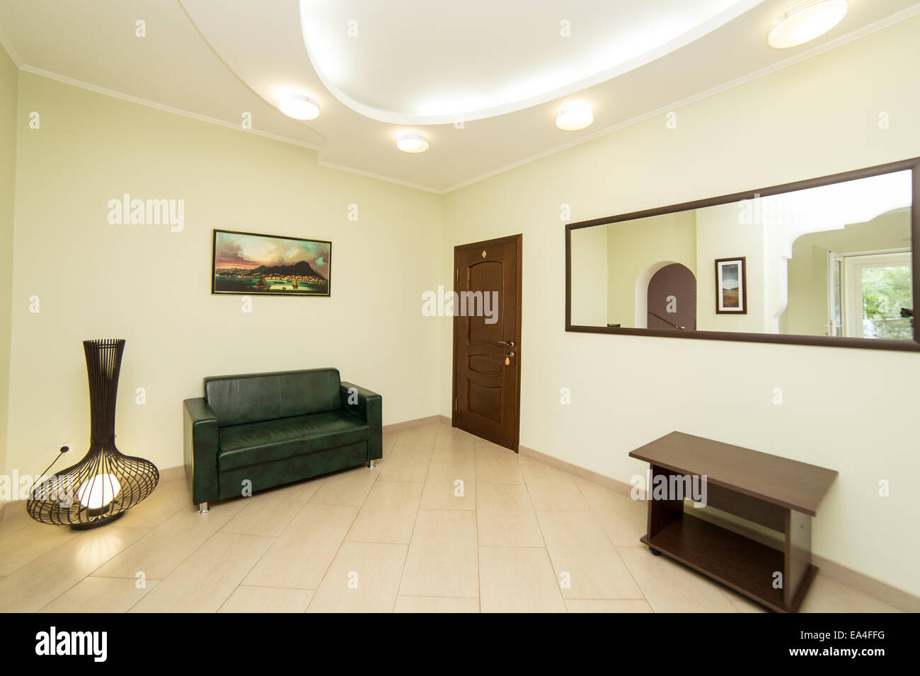 Luxury lobby in hotel, reception hall interior design Stock Photo - Alamy