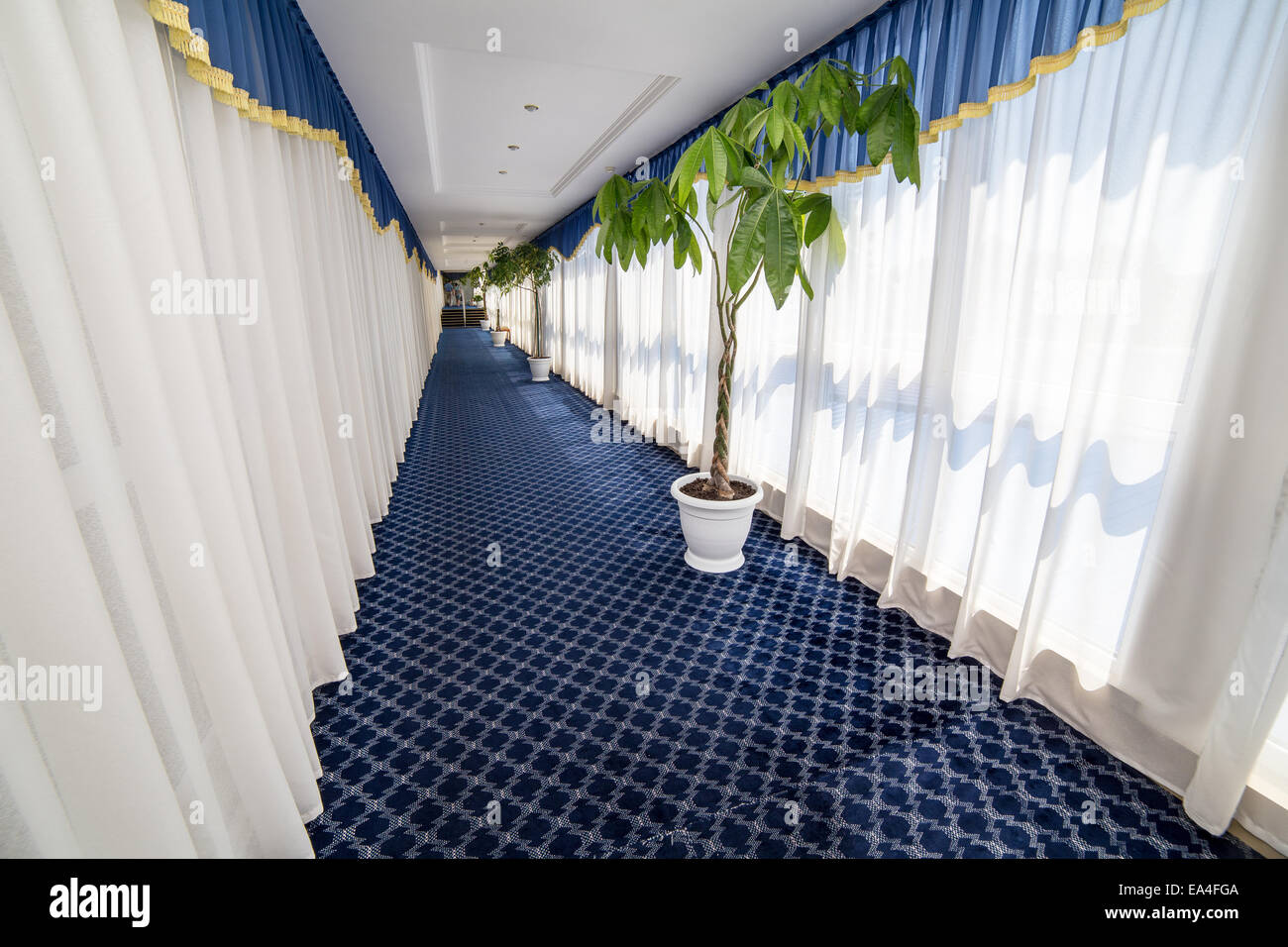 Modern house interior, corridor Stock Photo - Alamy