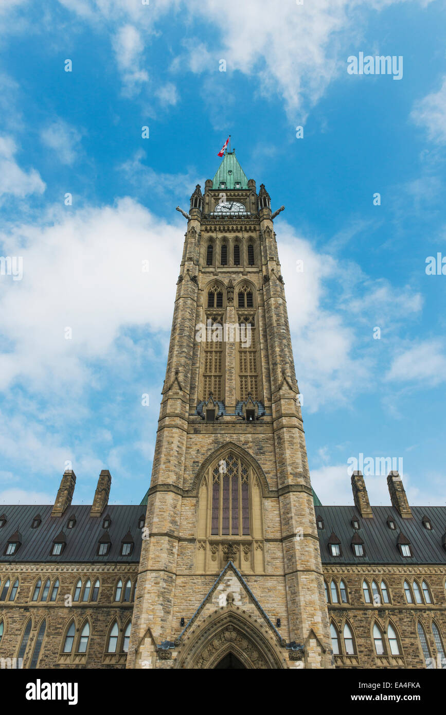 Peace Tower on Parliament Hill; Ottawa, Ontario, Canada Stock Photo - Alamy