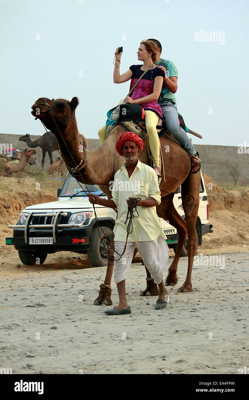 Rajasthan Camel Tourist High Resolution Stock Photography and Images ...