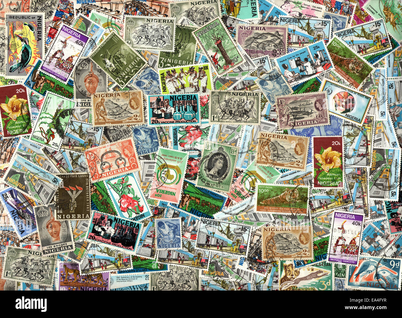 Nigerian postage stamp hi-res stock photography and images - Alamy