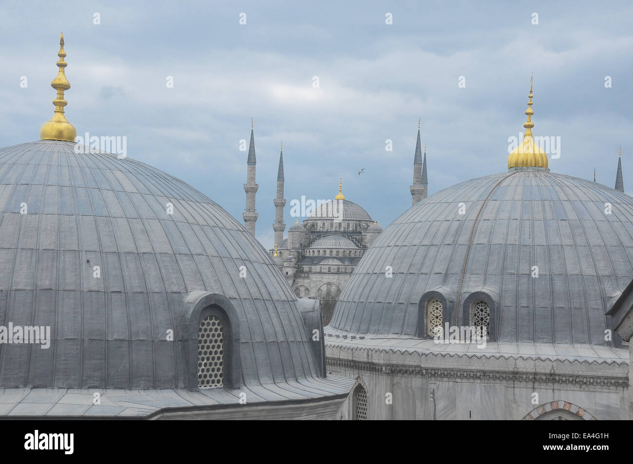 1 March 2011 - Istanbul, Turkey -The blue mosque seen from a window in ...