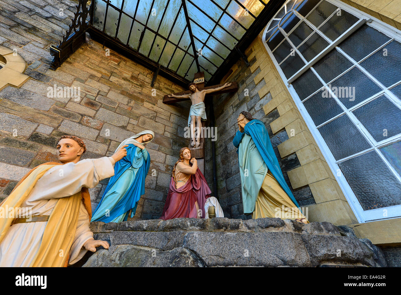 Stock Photo - Exterior of St Columba's Church Long Tower, completed in ...