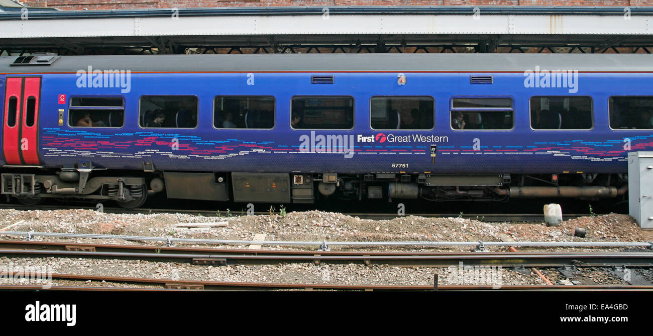 First Great Western rail coaches Worcester Worcestershire England UK ...