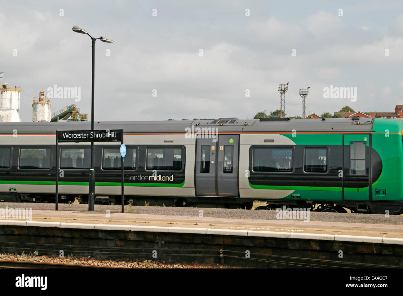London Midland rail coaches Worcester Worcestershire England UK Stock ...