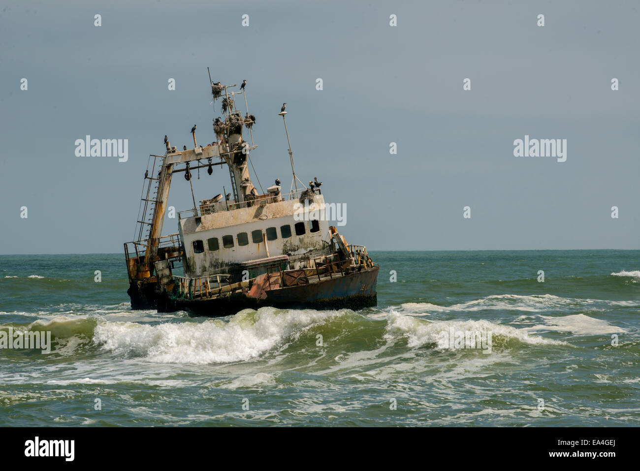 Wrecked fishing trawler hi-res stock photography and images - Alamy