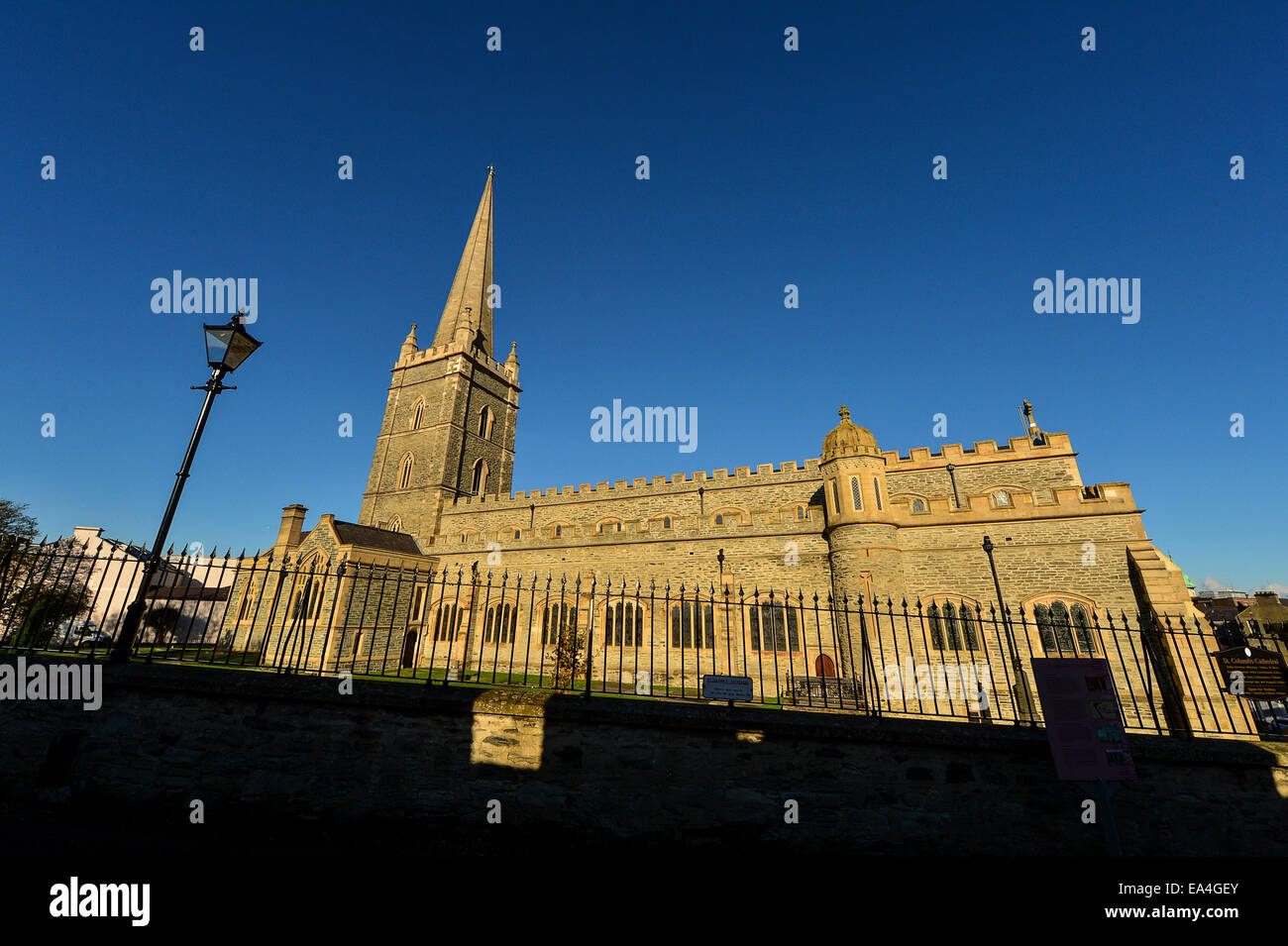 Stock Photo - Exterior of St Columb's Cathedral, completed in 1633 ...