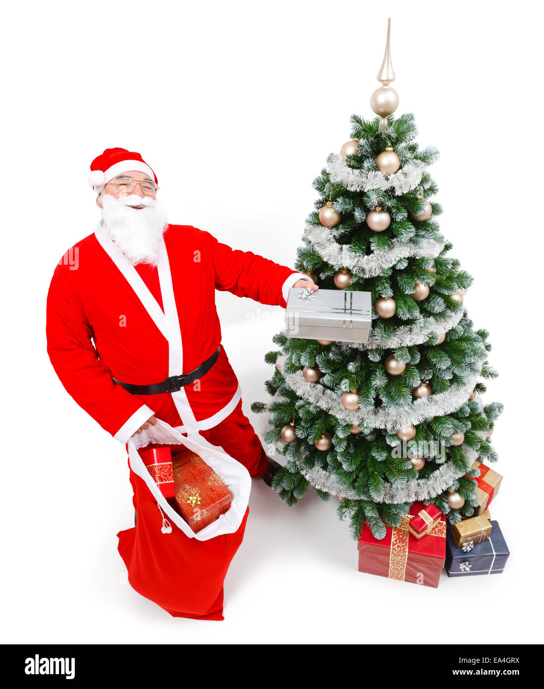 Christmas present box senior Cut Out Stock Images & Pictures - Alamy