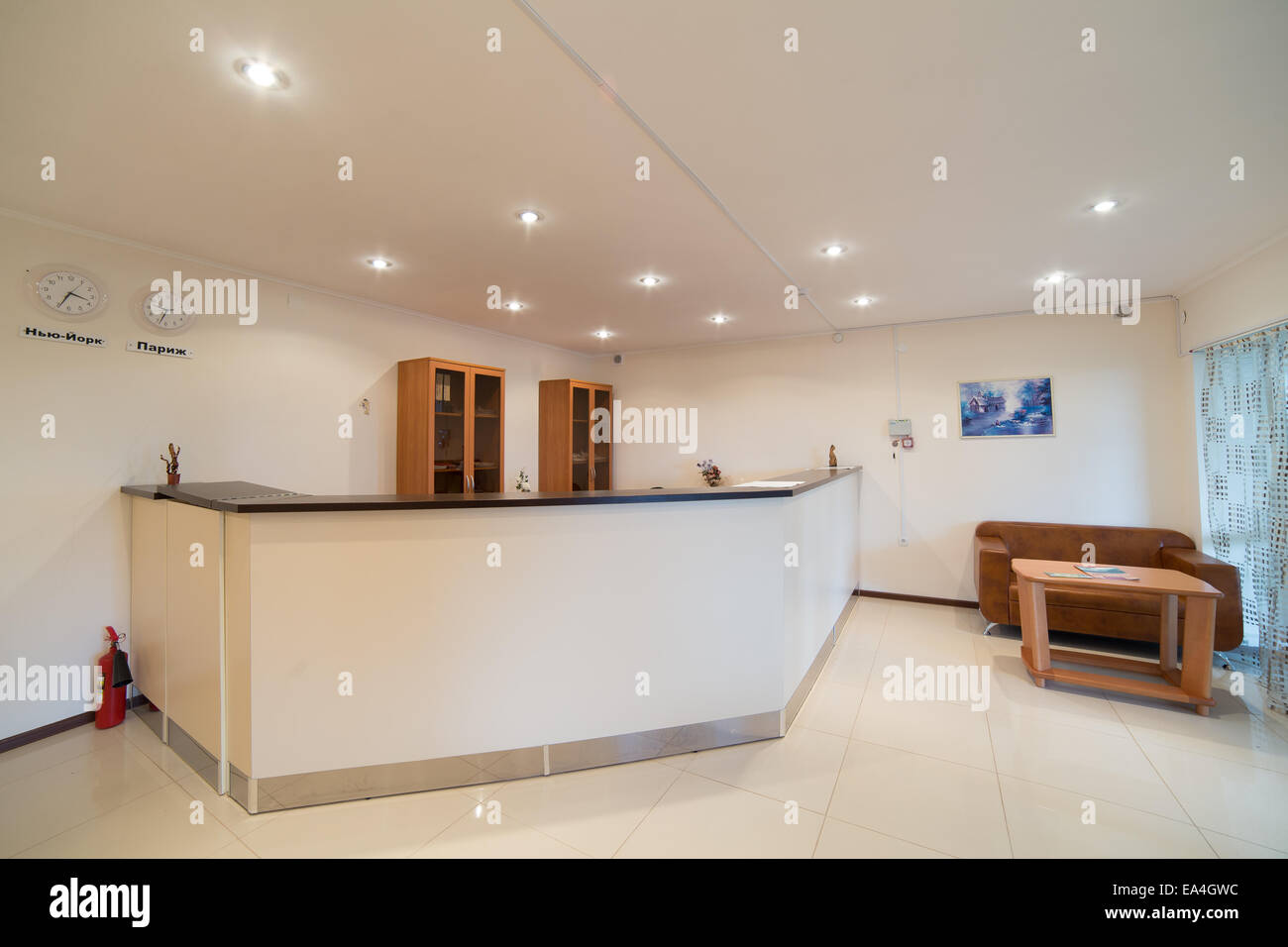 Luxury lobby in hotel, reception hall interior design Stock Photo - Alamy