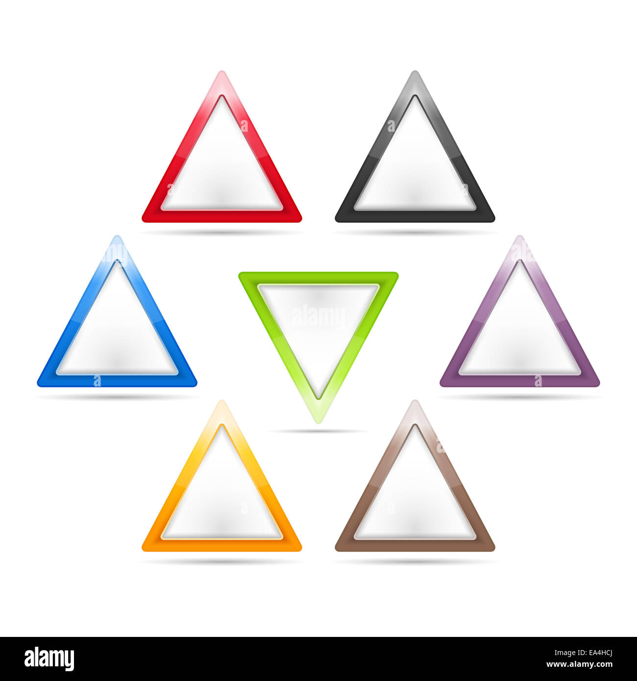 Triangle information Cut Out Stock Images & Pictures - Alamy