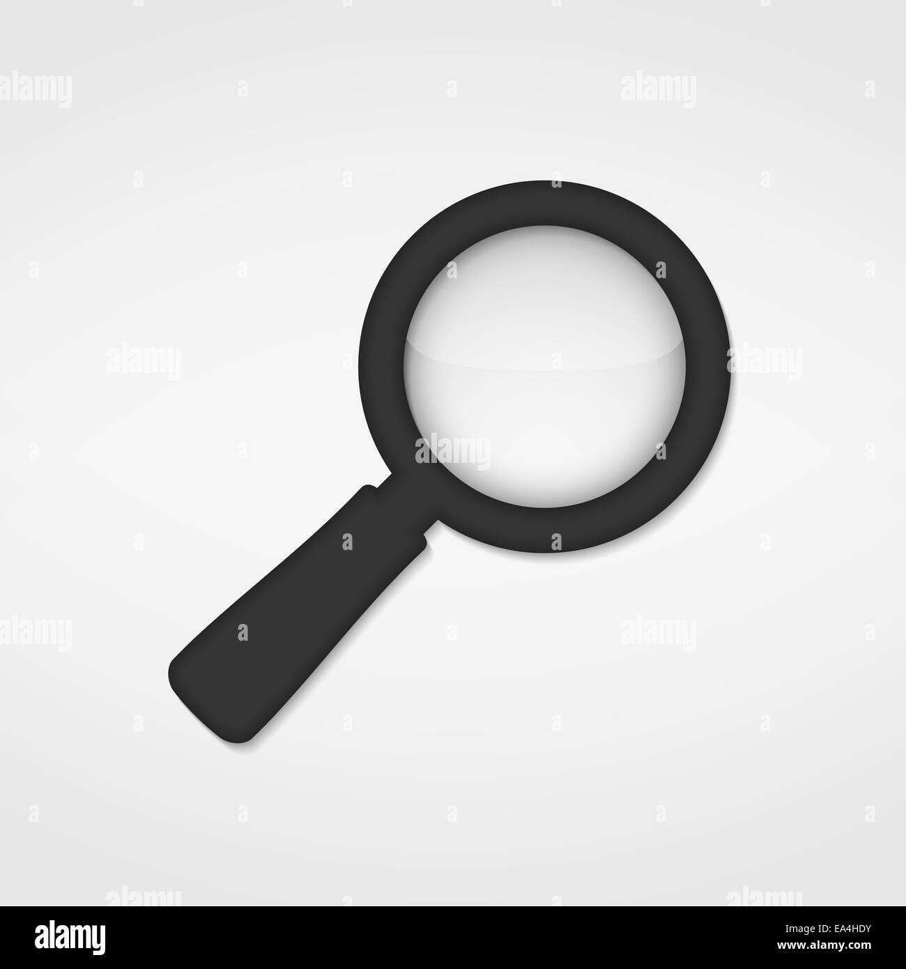 Magnifying glass symbol Black and White Stock Photos & Images - Alamy