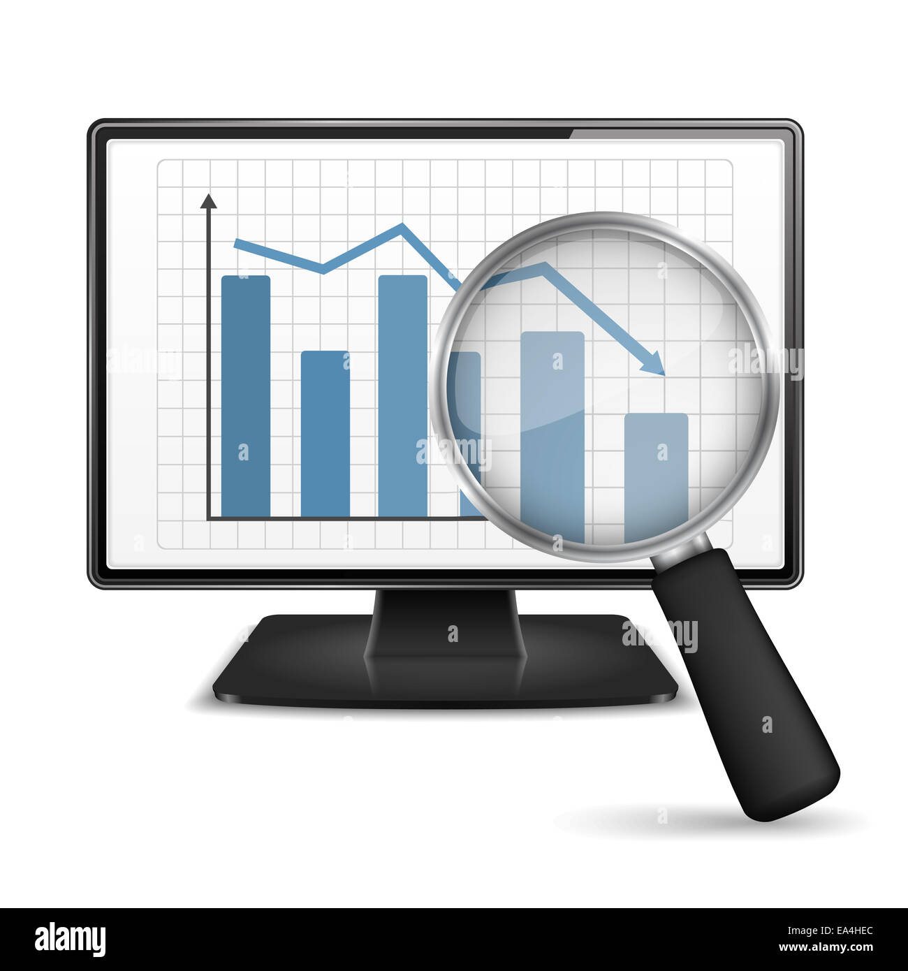 Bar graph showing recession hi-res stock photography and images - Alamy