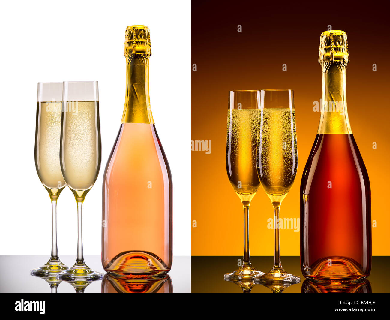 luxury champagne set a very festive background Stock Photo - Alamy