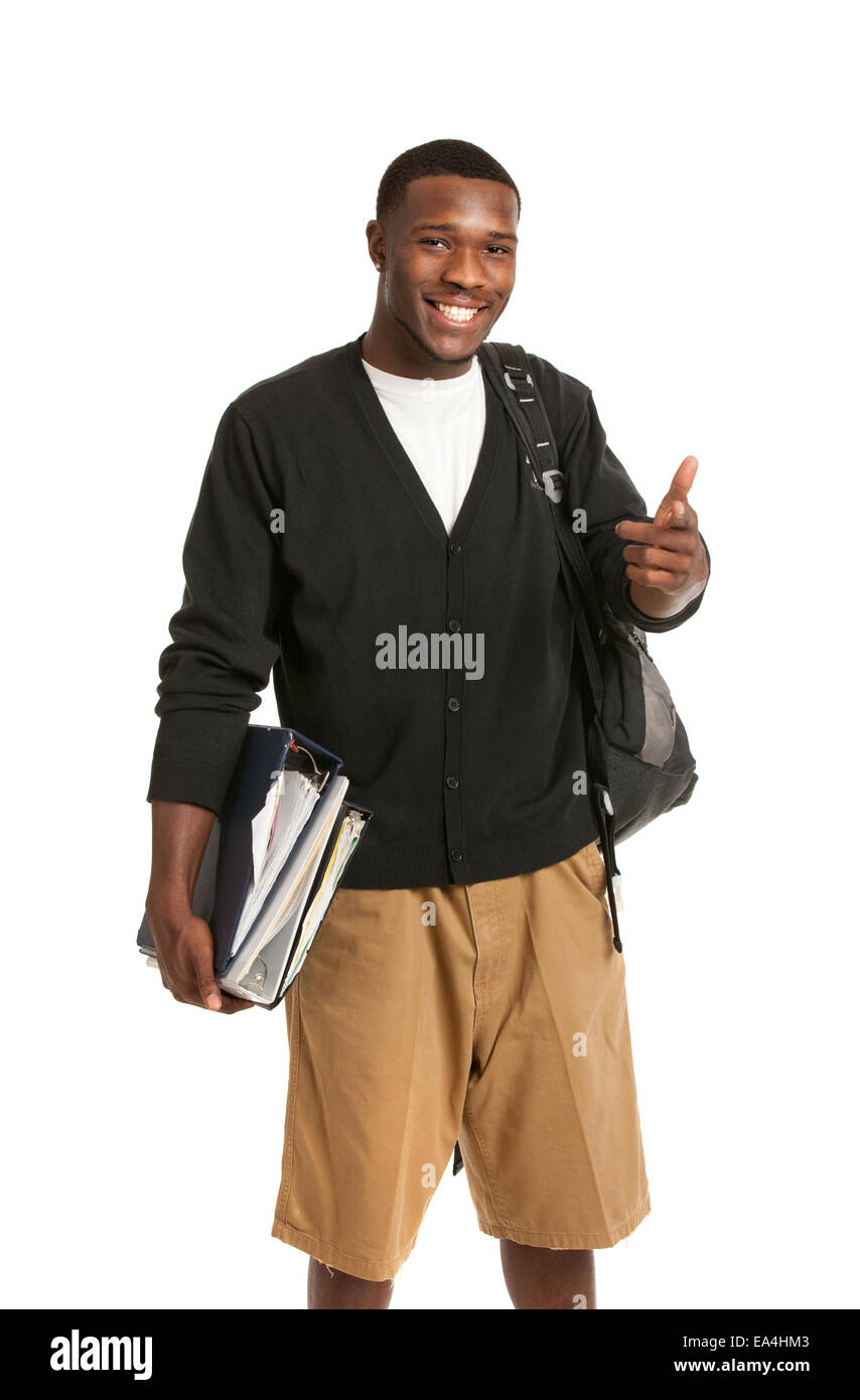 African american college student male Cut Out Stock Images & Pictures ...