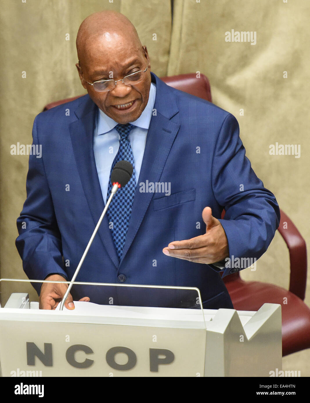 Cape Town, South Africa. 6th Nov, 2014. South African President Jacob ...