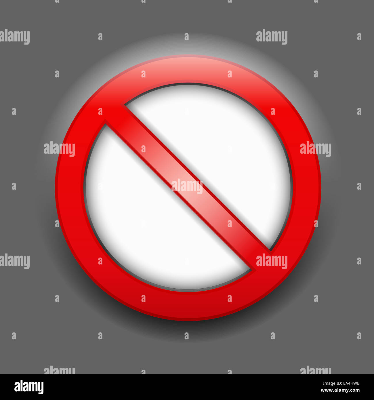 Forbidden sign, vector eps10 illustration Stock Photo - Alamy