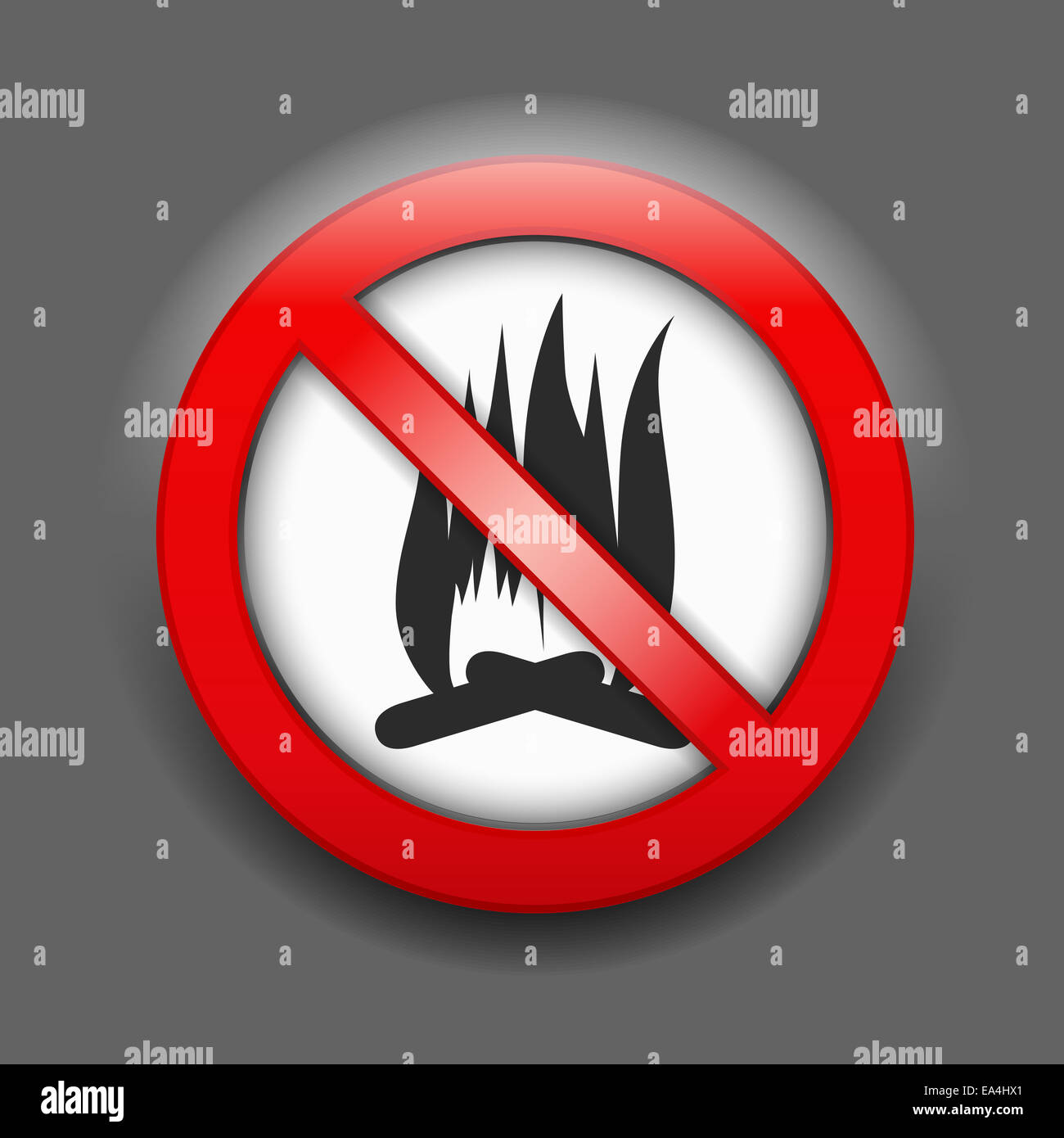 No fire sign Stock Photo - Alamy