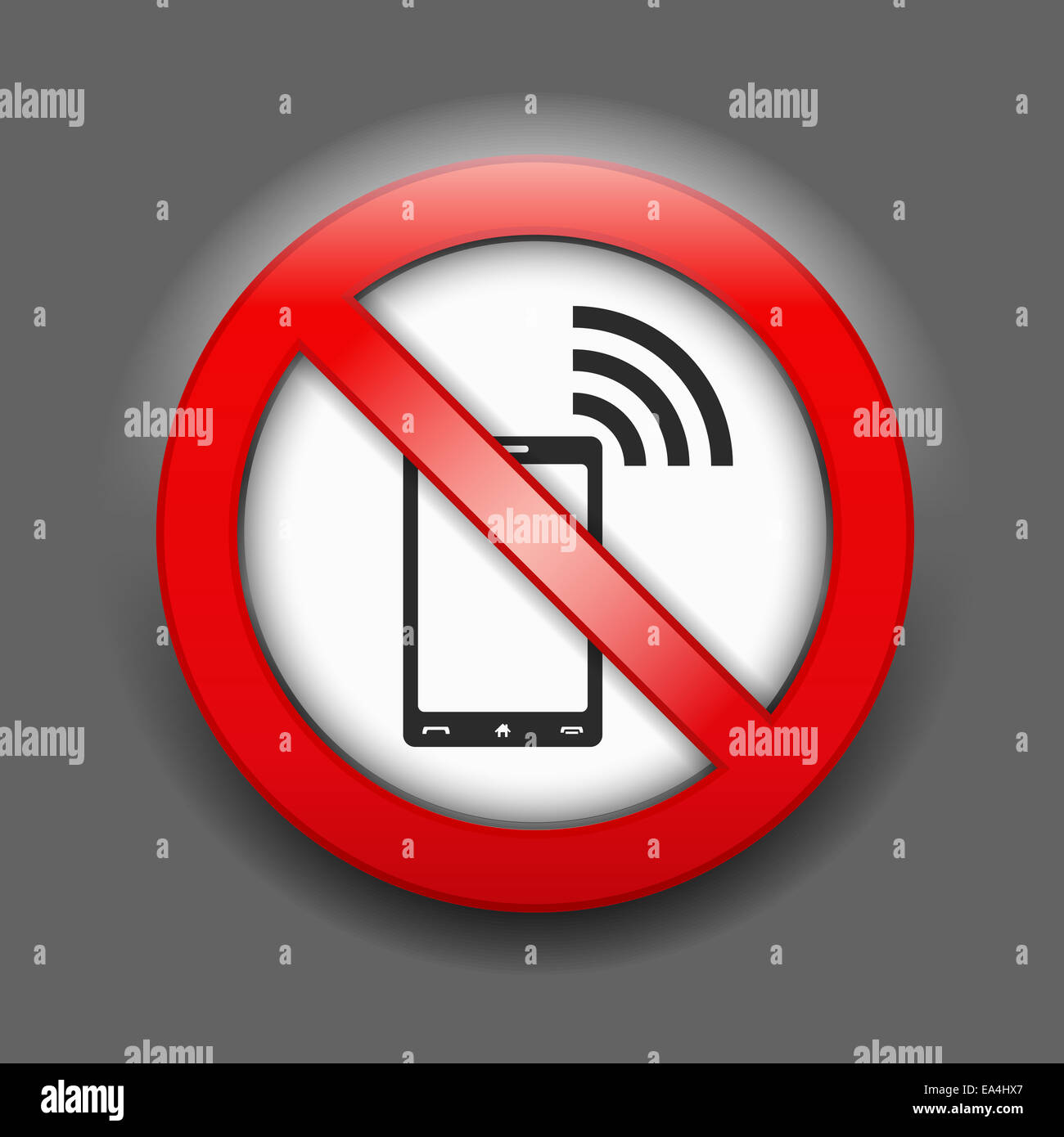 Prohibition sign no mobile phones hi-res stock photography and images ...