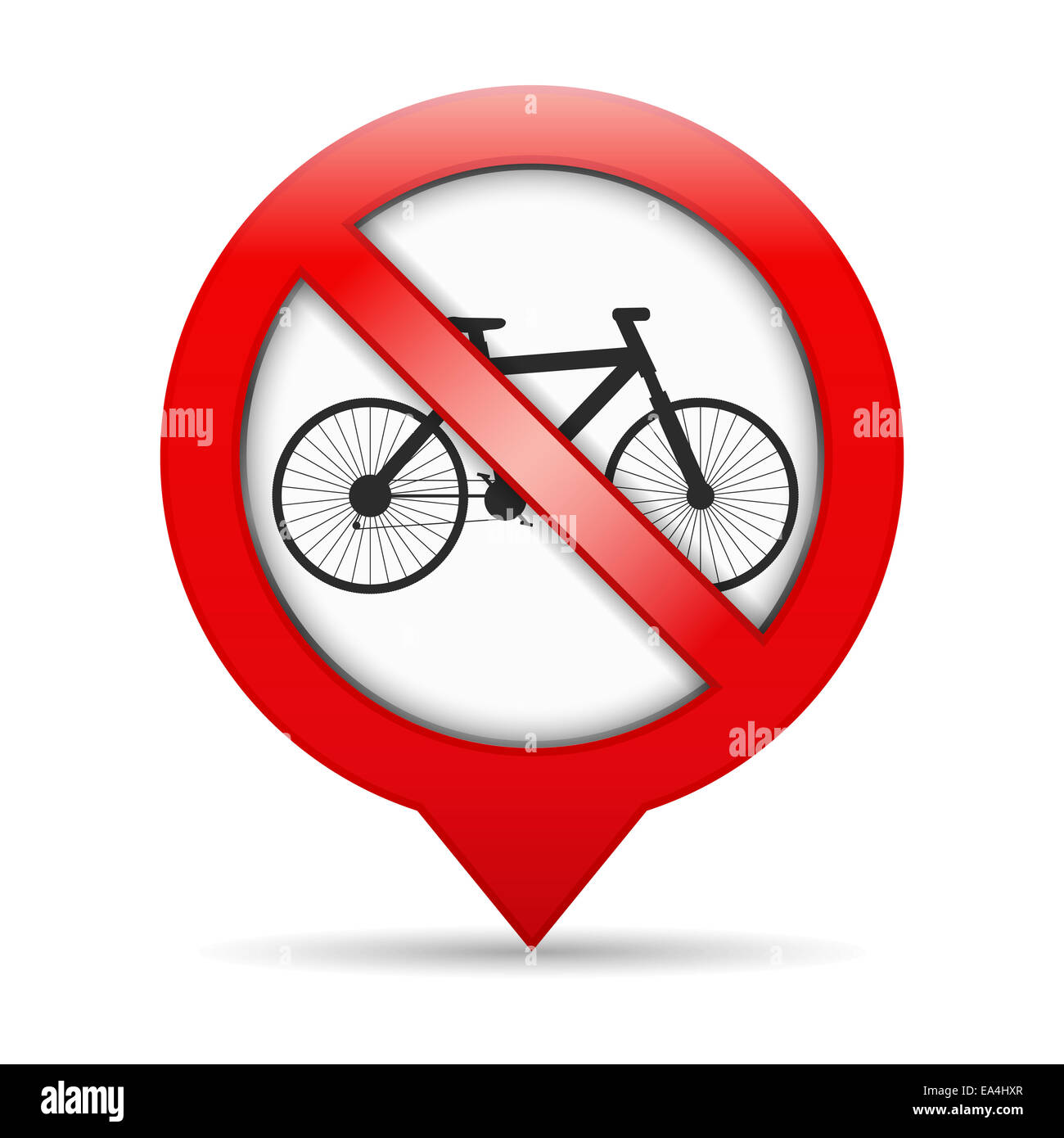 No bicycle sign Stock Photo - Alamy