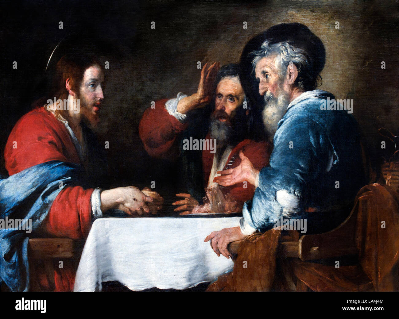 Bernardo Strozzi (1581-1644): Christ at Emmaus (1630-1631 c.). Italy ...