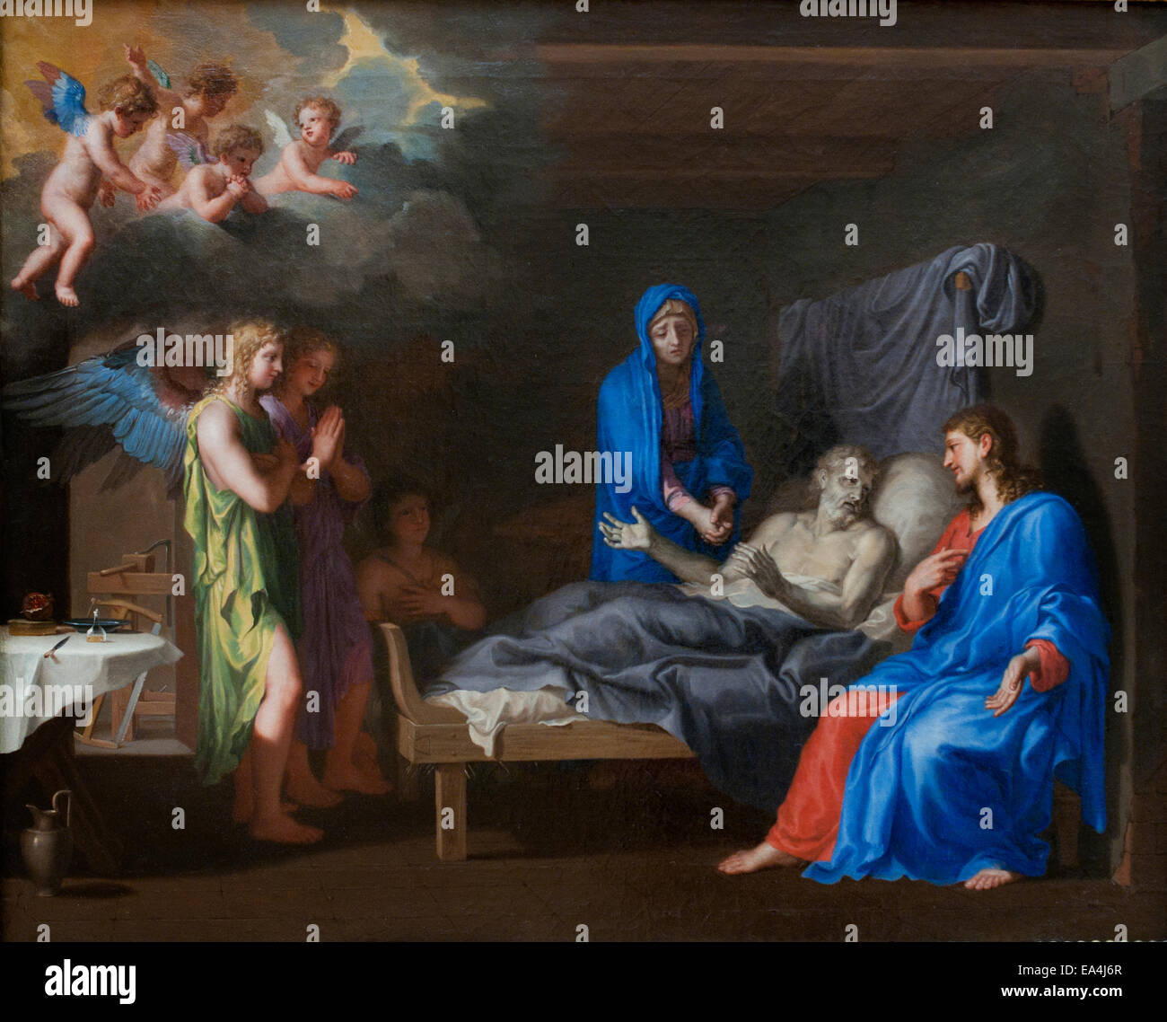 Jacques Stella (1596-1657): The Death of St. Joseph France French Stock ...