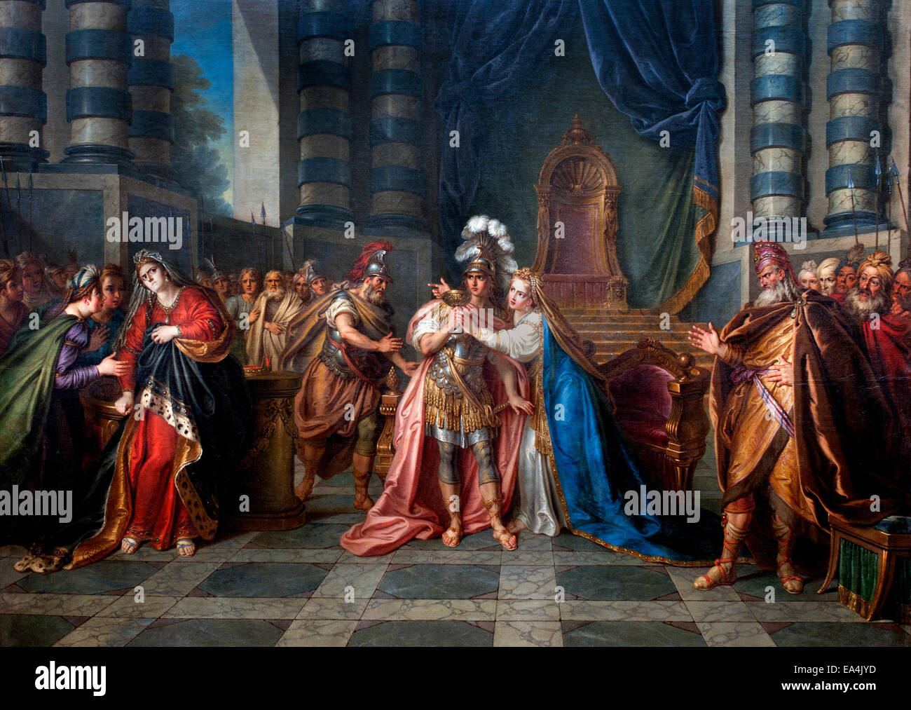 Cleopatra swallowing the poison - illustrating the play by Corneille ...