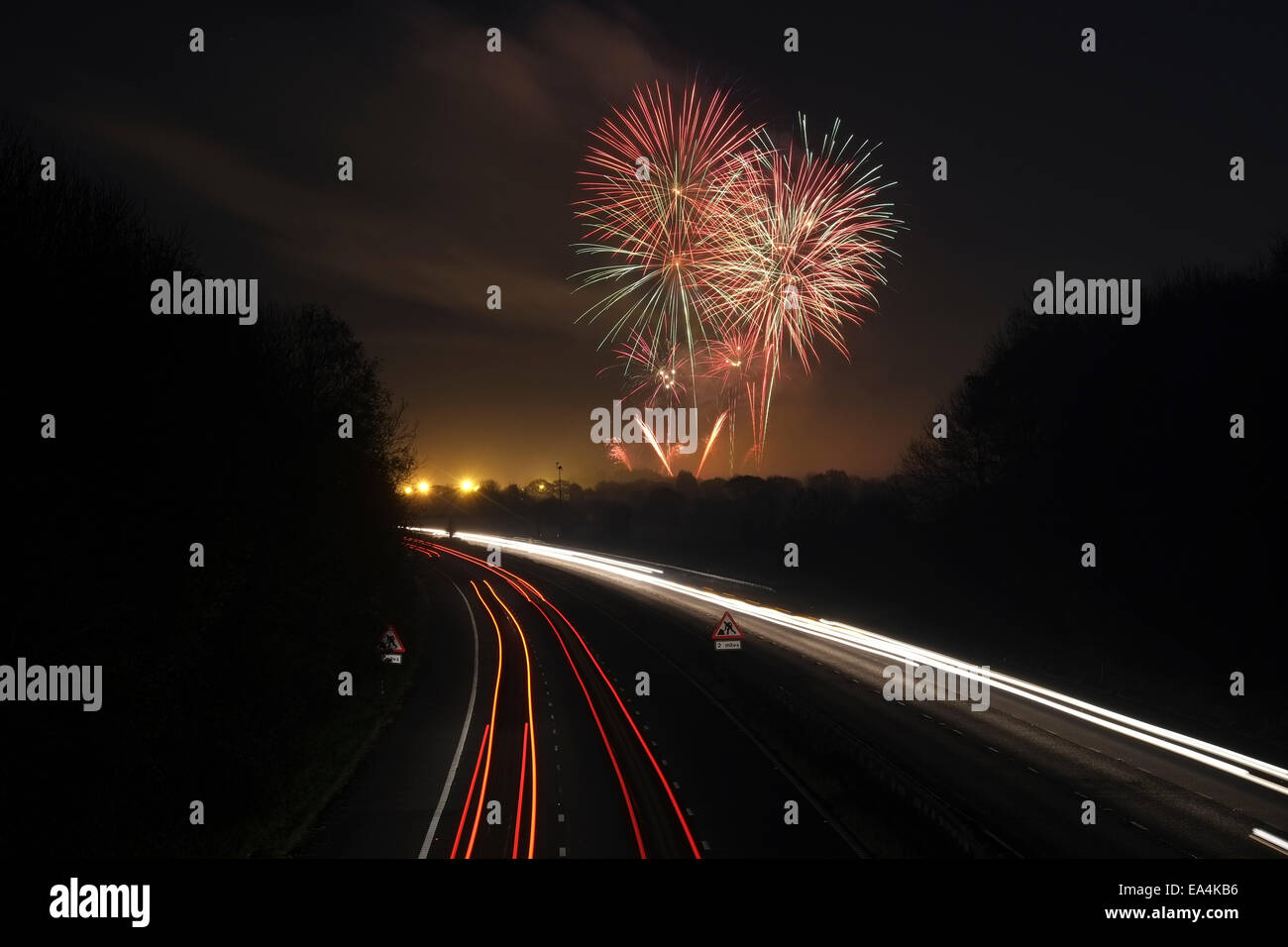 M55 motorway hi-res stock photography and images - Alamy