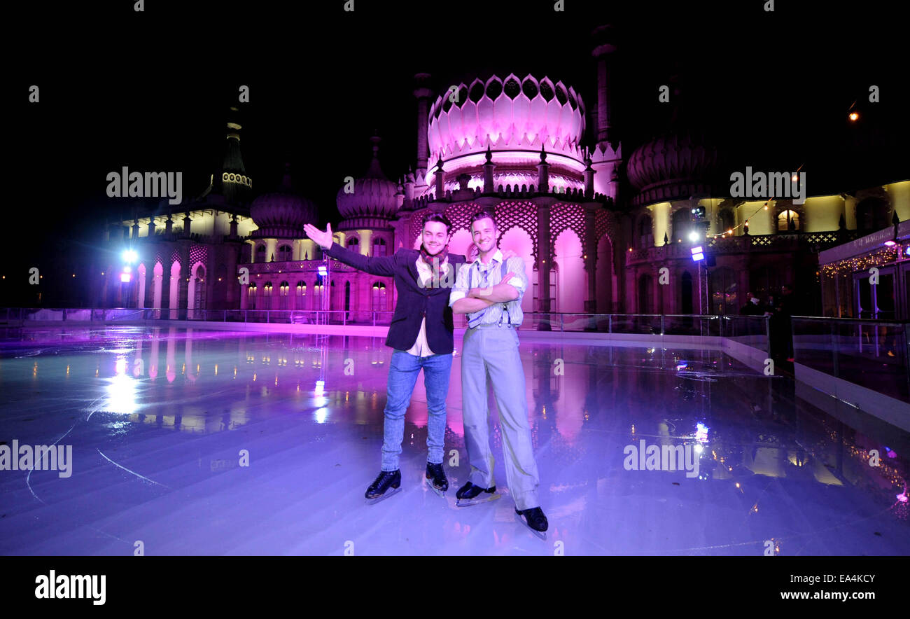 Ice rink royal pavilion brighton 2014 hi-res stock photography and ...