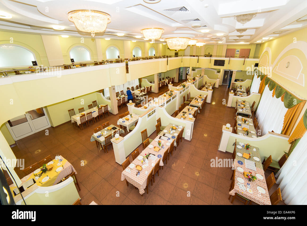 Interior design of modern restaurant Stock Photo - Alamy
