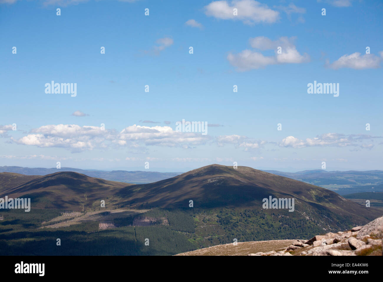 Meall a Bhuachaille from the slopes of Coire Cas on Cairn Gorm ...