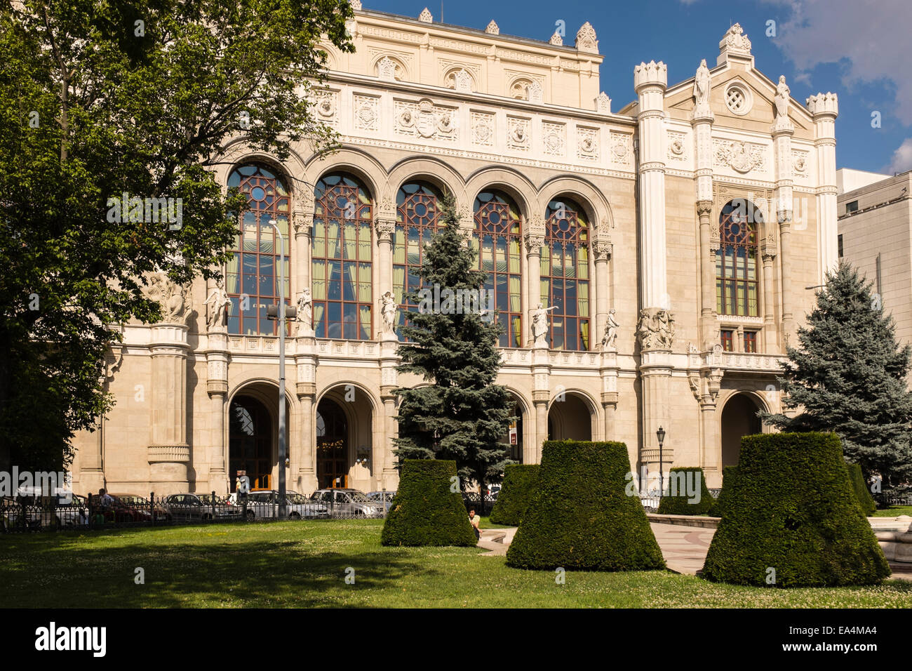 Vigado concert hall, in Vigado Square, Budapest, Hungary Stock Photo ...