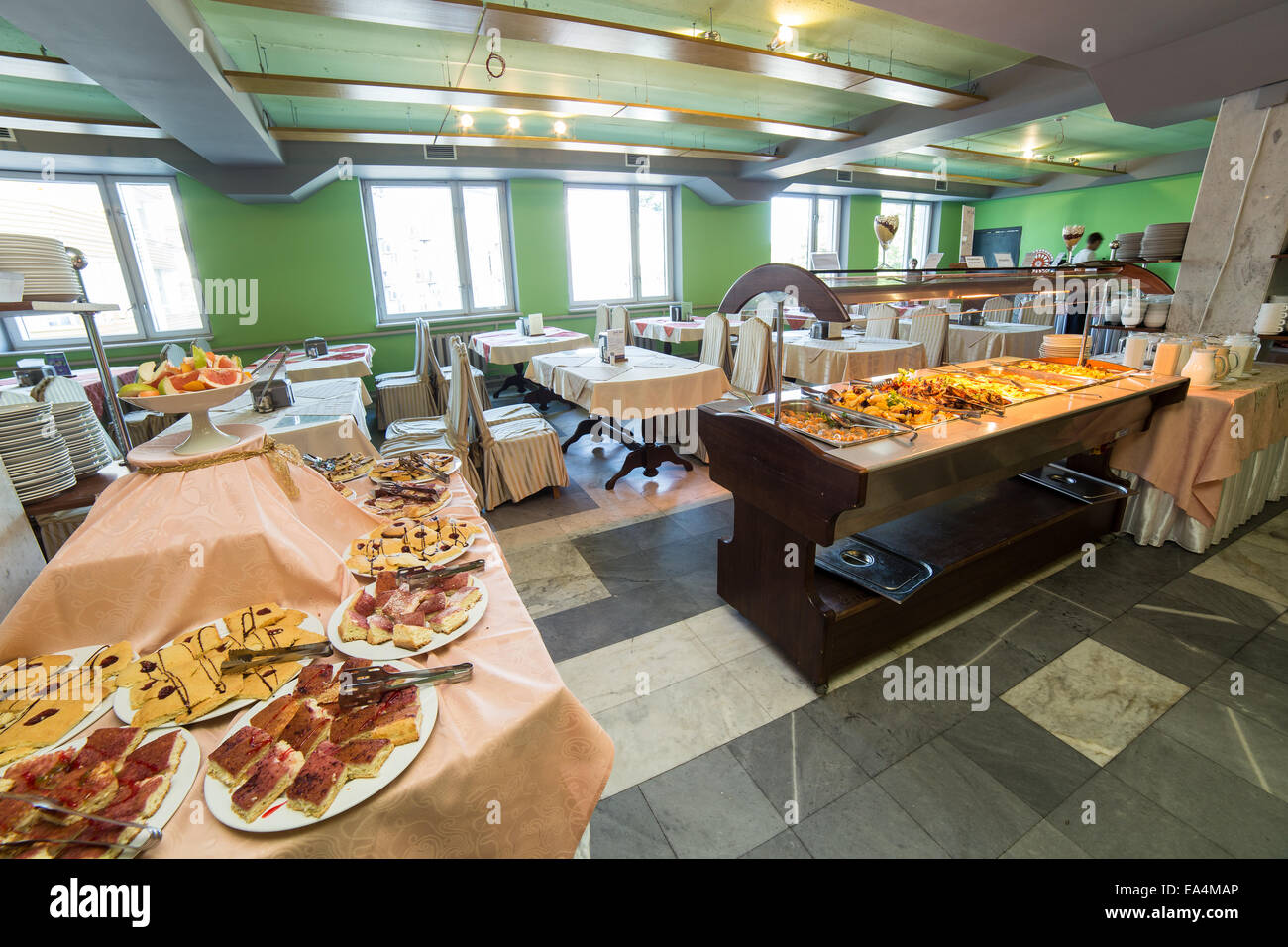Restaurant buffet trays salads counter hi-res stock photography and ...
