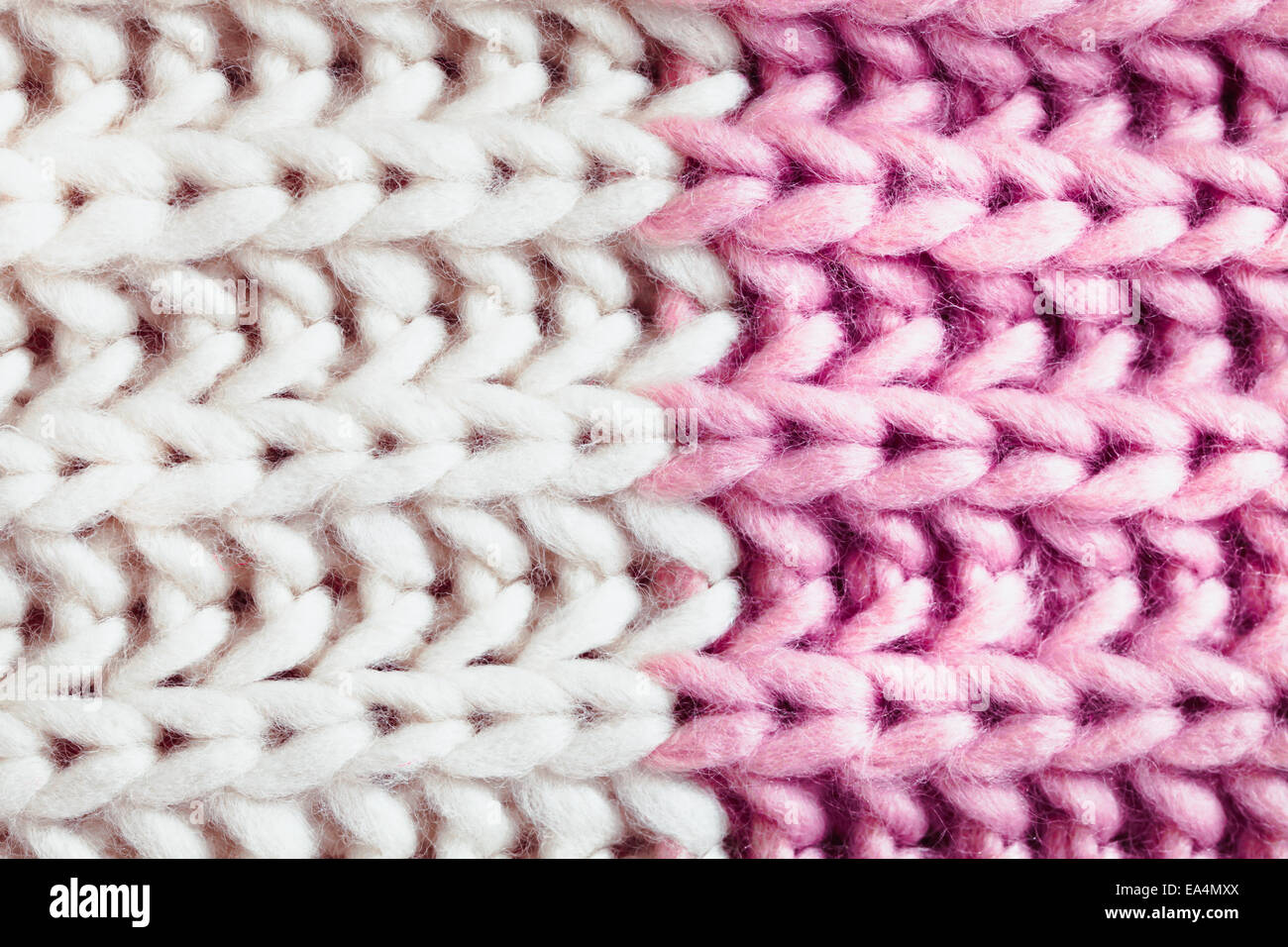 Close up of a woven wool pattern with off white and pink colours Stock ...