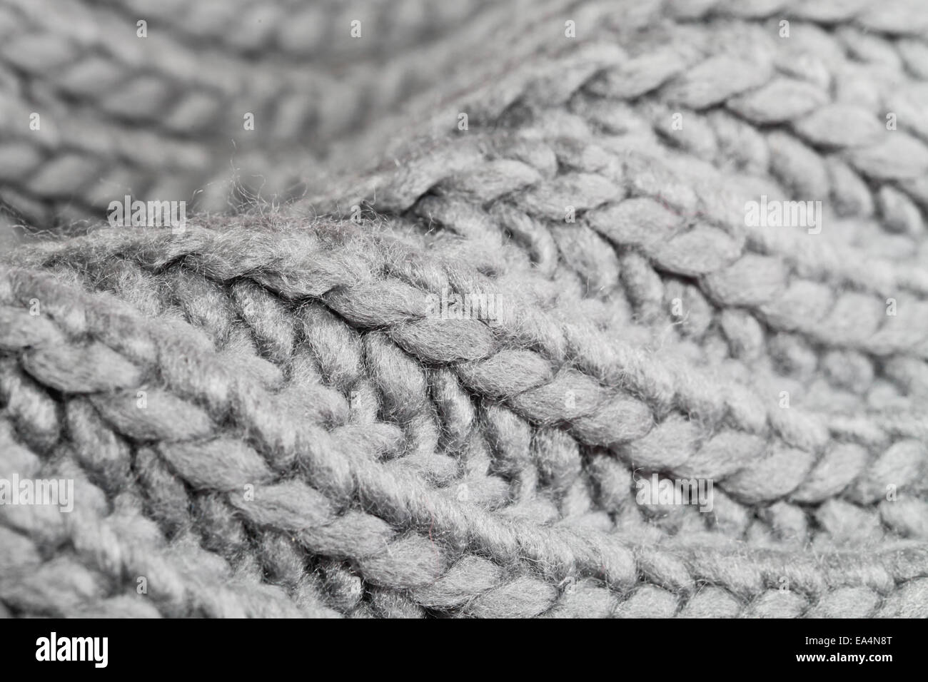 Close up of grey wool with detail of woven pattern Stock Photo - Alamy