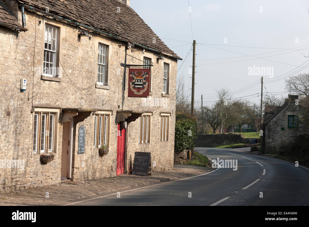 The Hungerford Arms public house in Farleigh Hungerford, Wiltshire ...